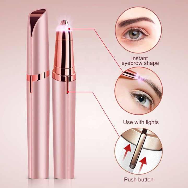 Electric Eyebrow Trimmer - Painless Facial Hair Remover
