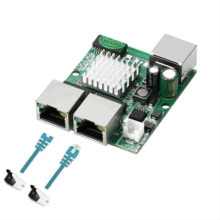 POE Ethernet Switch PCB 3 Port Gigabit Ethernet Switch Module Network ...