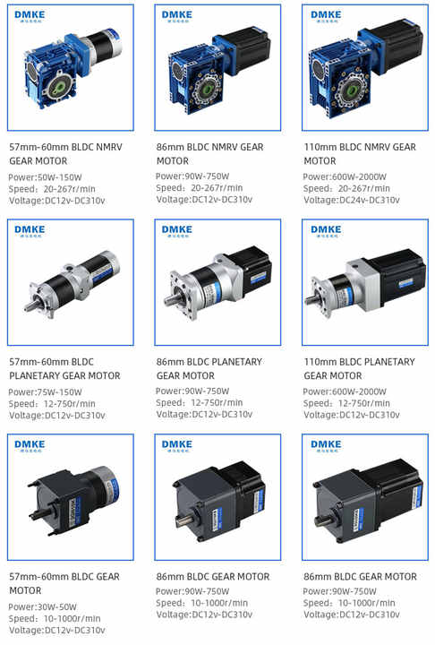 Custom High Torque Gear Brushless DC Motors for Industrial Use