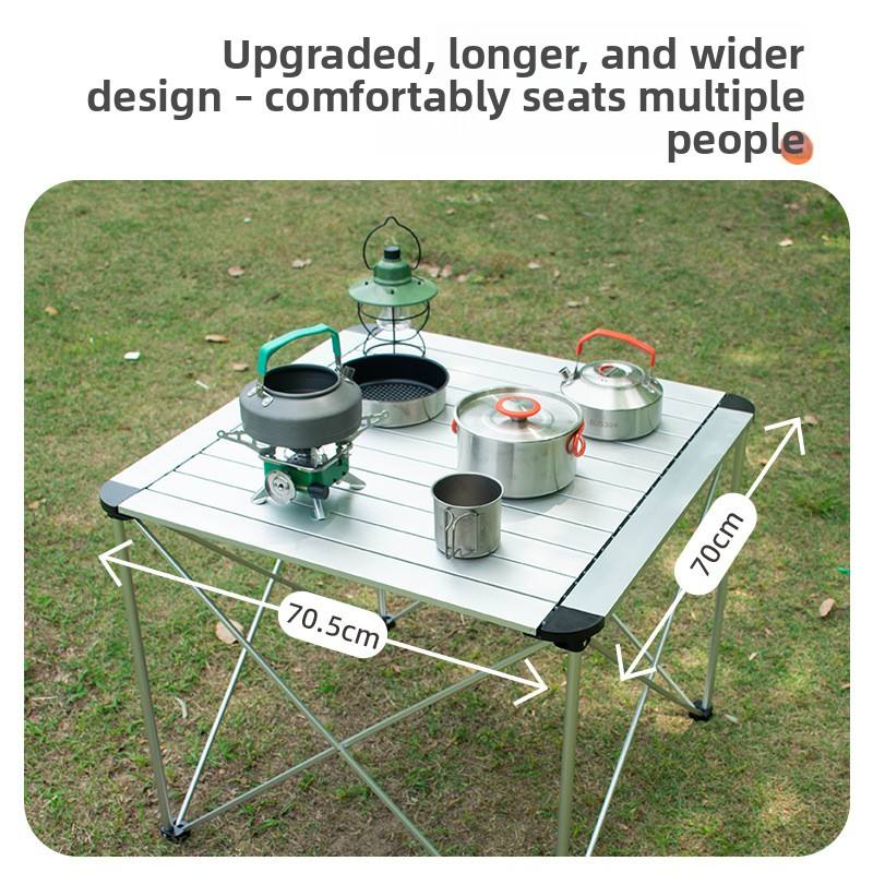 Lightweight Aluminum Alloy Square Folding Table-Portable Outdoor ...