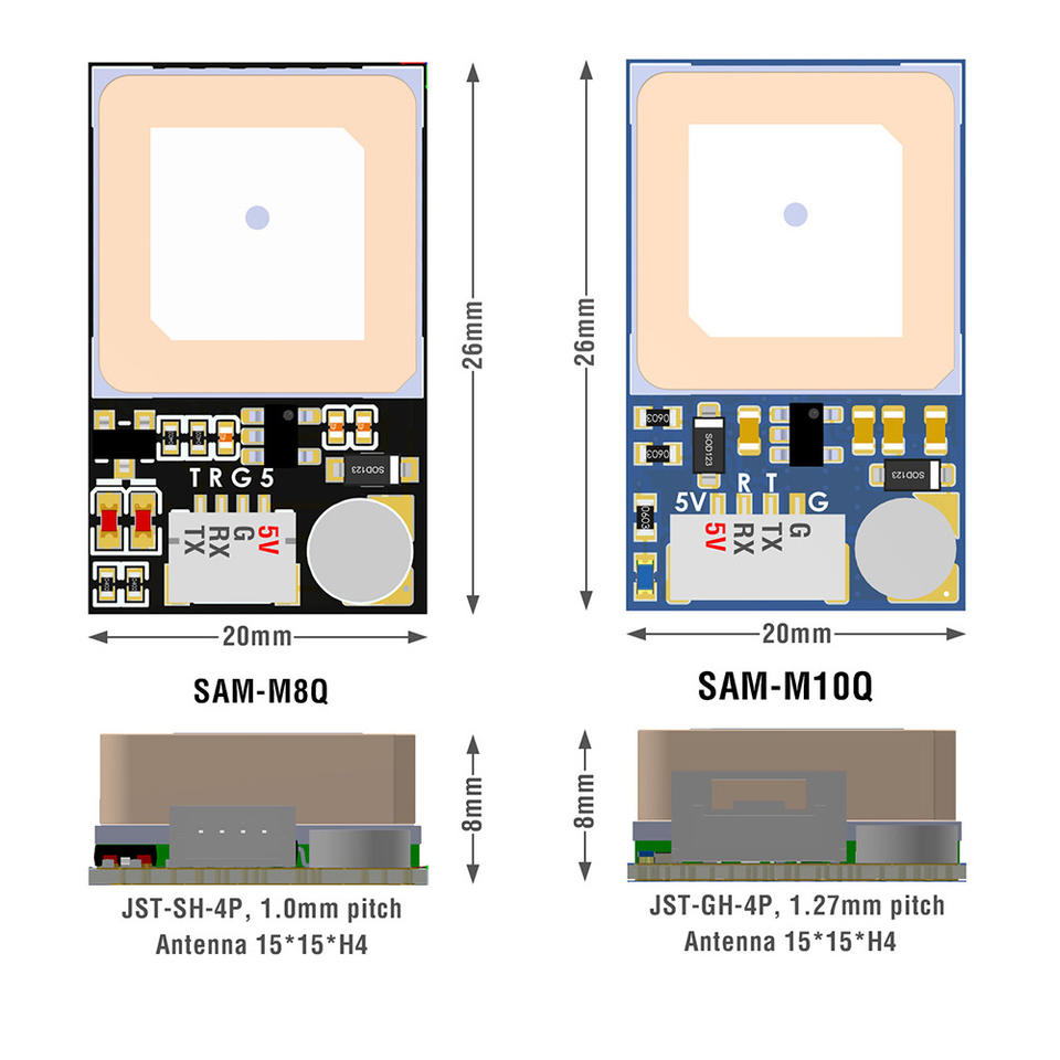 MATEK SAM-M10Q GNSS GPS Module Built-in Patch Antenna for RC Multirotor ...