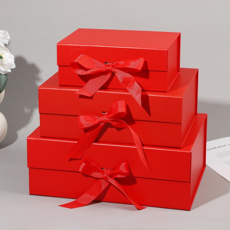 Luxury Rigid Folding Cardboard Gift Box Ready in Stock with UV Coating ...