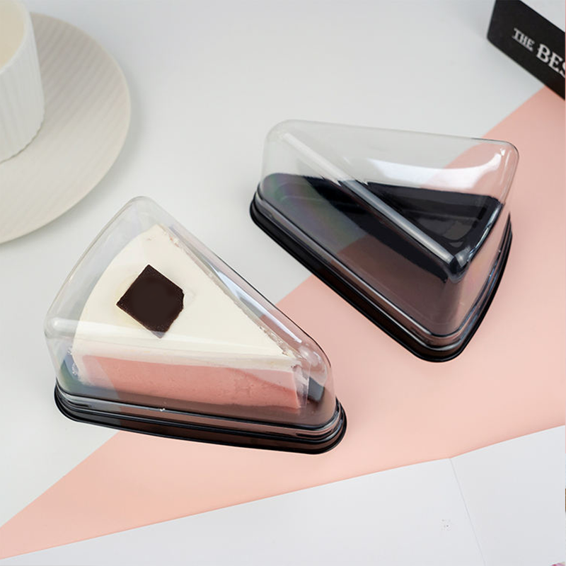 PET/PP Clear Food Grade Dessert Boxes Bakery Cake Slice Packaging ...
