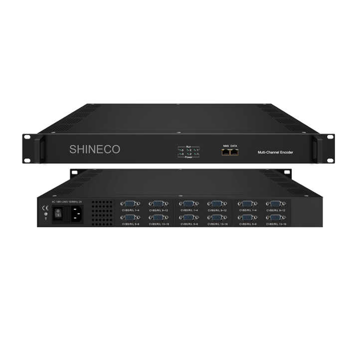 16/32/48 Channel AV CVBS Analog Video to IP Encoder by Shineco