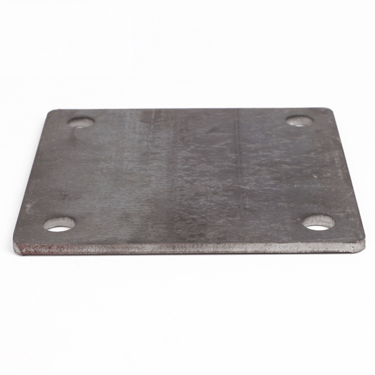 Steel Fence Post Base Plate - Galvanized 4x4 Mounting