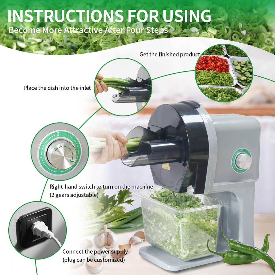 Easy Vegetable Cutter Slice Onion Garlic Chipper Chili Chips Slicer ...