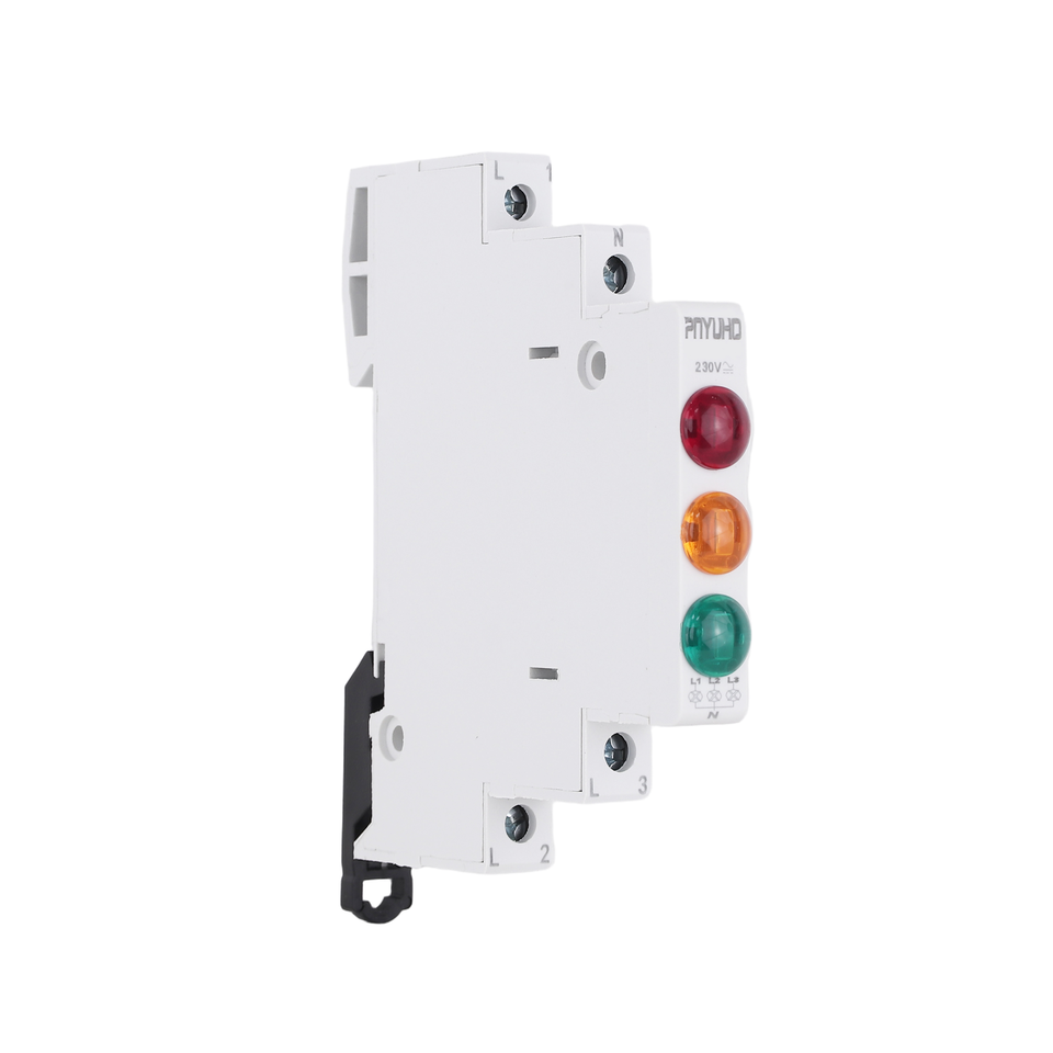 DIN Rail Screw Terminal LED Indicator Light Modular Circuit 9mm Ultra ...