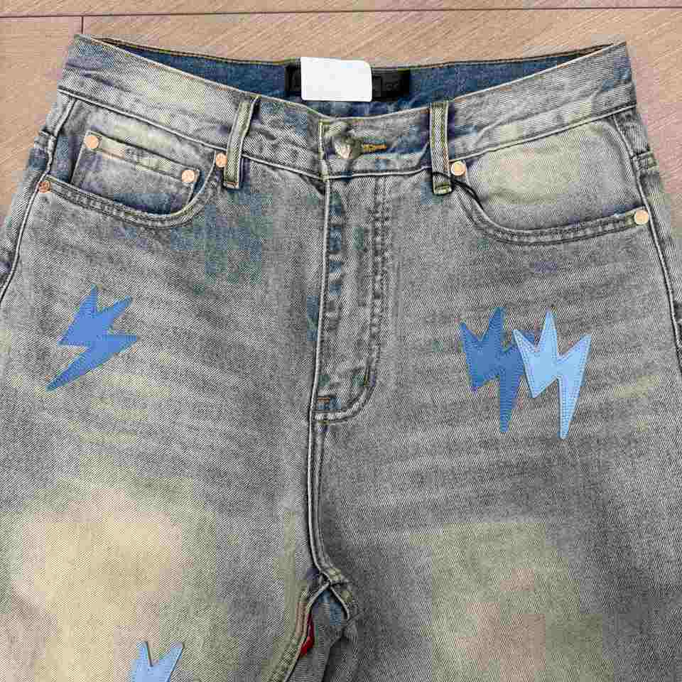 ODM/OEM Custom High Street Vintage Straight Fit Snow Wash Mid Waist ...