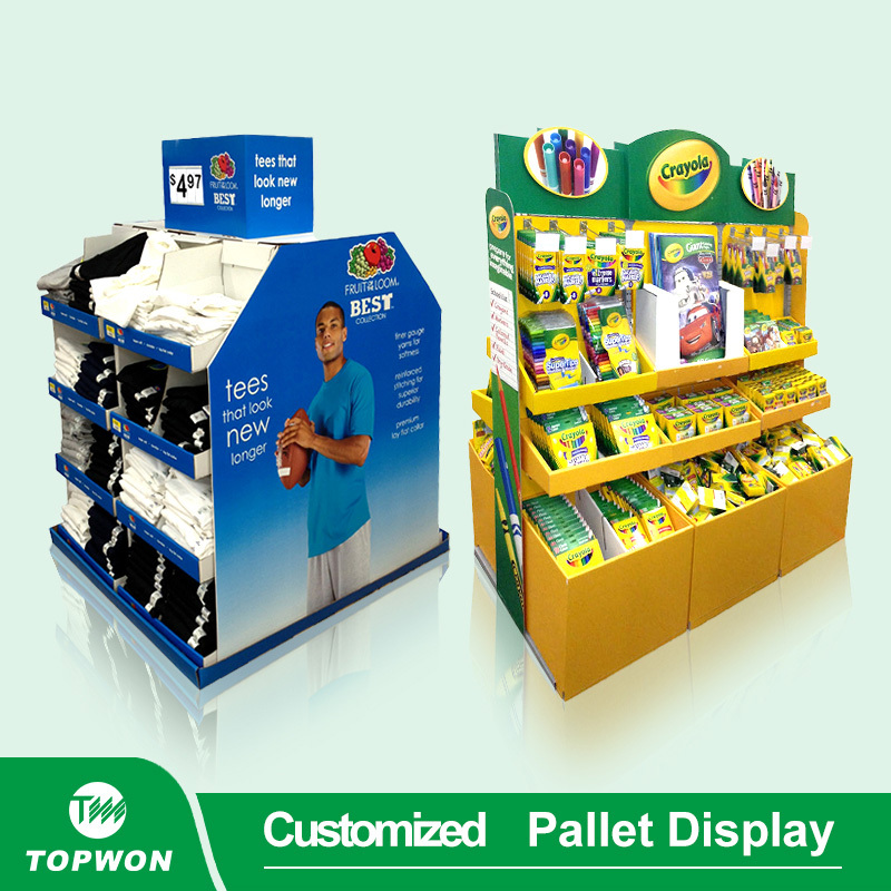 Customized Corrugated Cardboard Display Stands for Retail