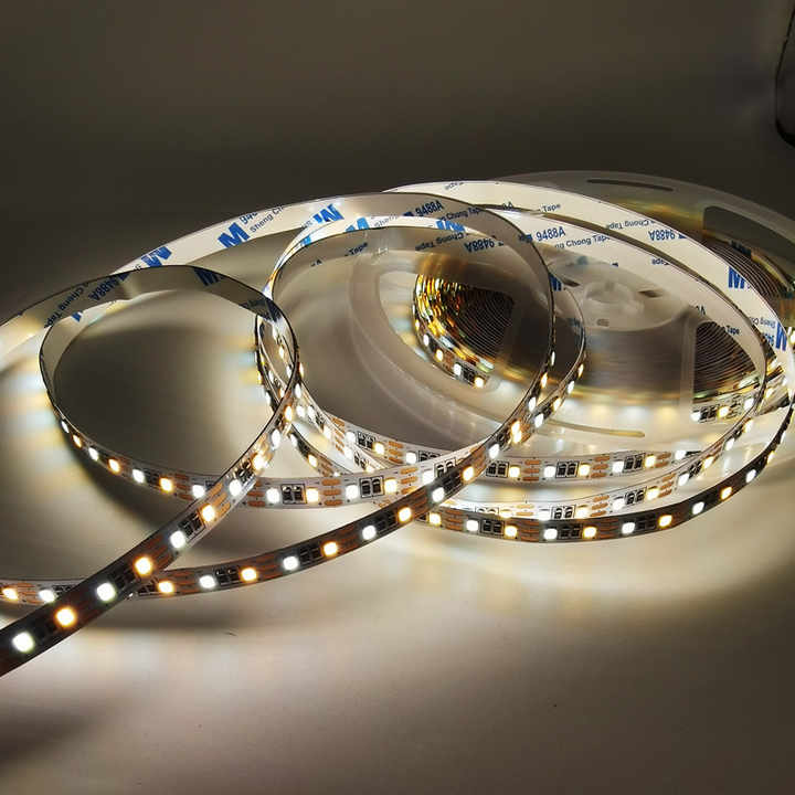 CCT Led Tape 2835 Tunable White CCT Led Strip Light 120Leds/240Leds Dual Color Dimmable Flexible ...