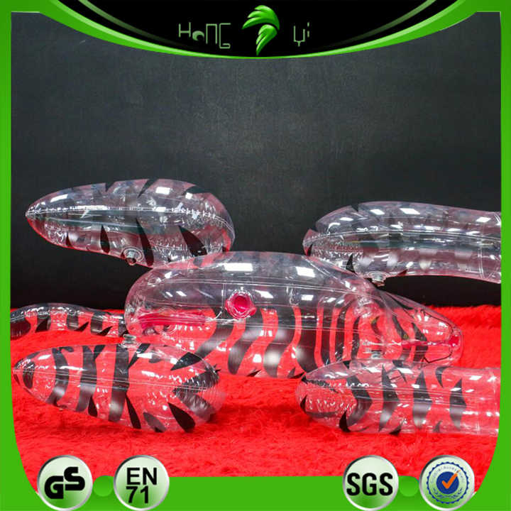 Hongyi Custom PVC Toys - Inflatable Clear Tiger Ride On