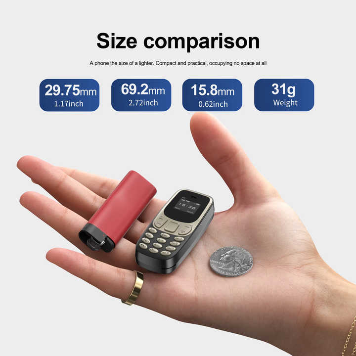 BM10 LTE Mini Mobile Phone 4G Dual SIM Card Speed Dial Call Recording ...