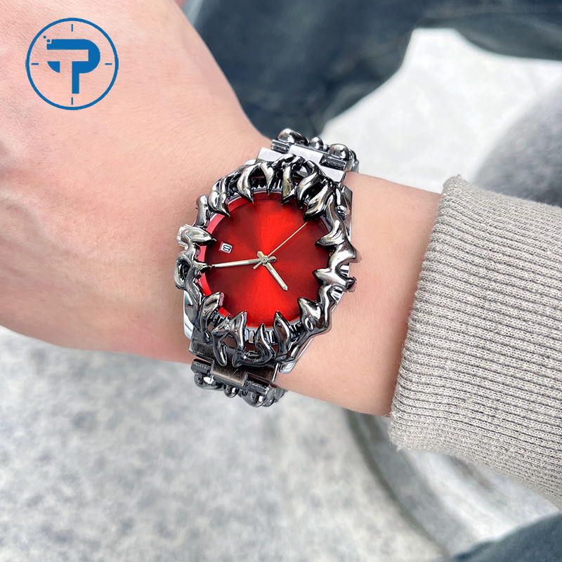 OEM Custom Y2K Claw Shape Quartz Watch for Men - Sporty & Elegant ...