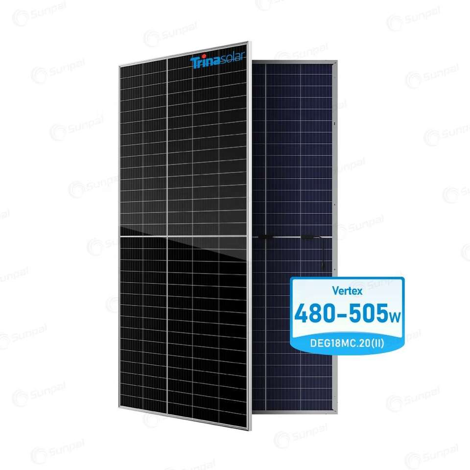 Trina Vertex N-Type Bifacial Solar Module 4800W-515W High-Efficiency ...