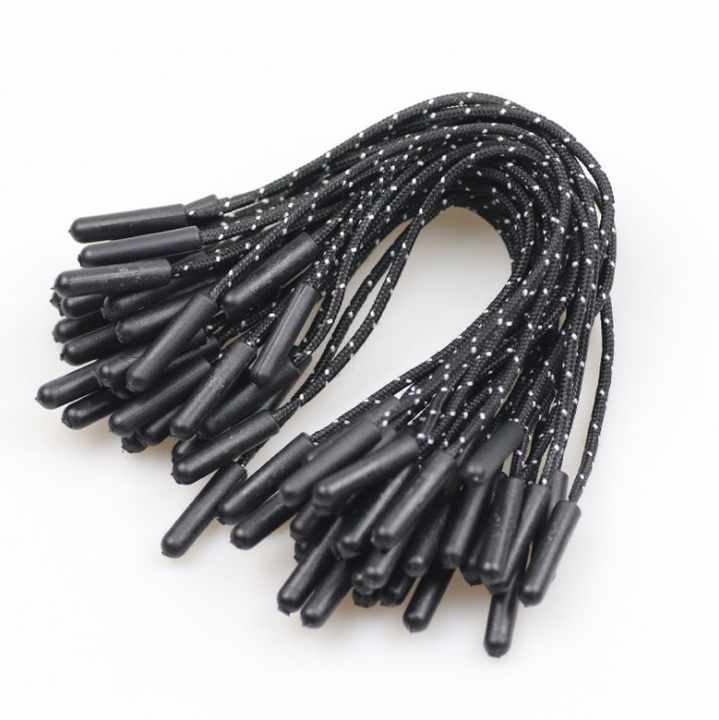 Wholesale Round Silicone Cord Zipper Pullers with Plastic Ends Custom ...