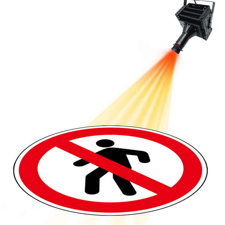 QX 100W Industrial Warning Signs Projection Light with Customizable ...