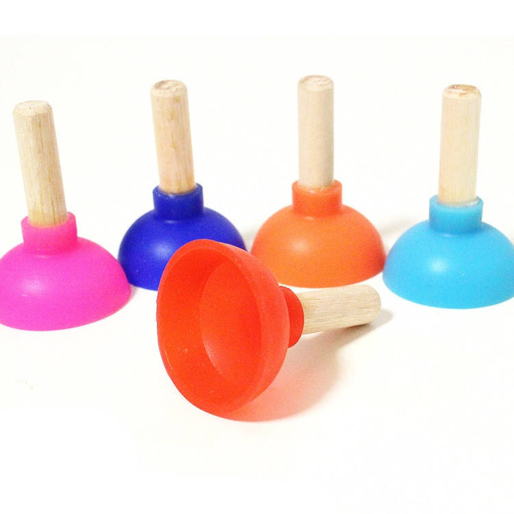 Silicone Flexible Adjustable Height Anti-Corrosion Toilet Plunger Phone ...