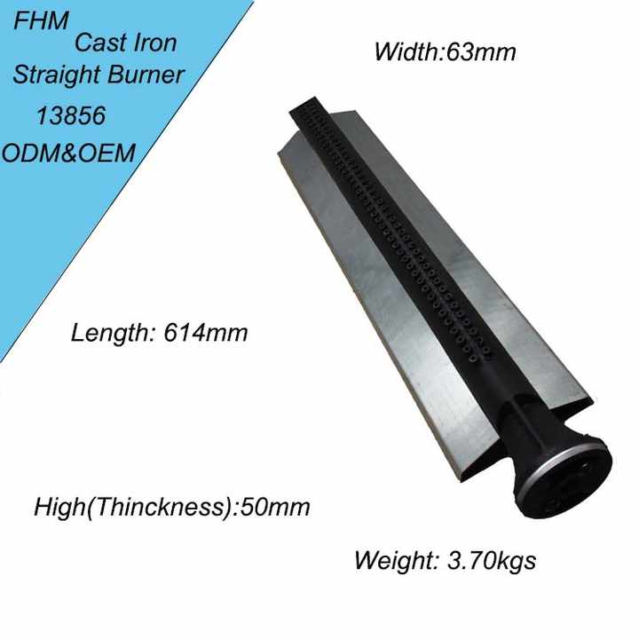 Durable Cast Iron Burner for Pizza Ovens - 1 Year Warranty