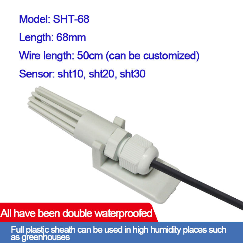 Waterproof PVC Plastic Humidity Temperature Sensor Probe for Industrial ...