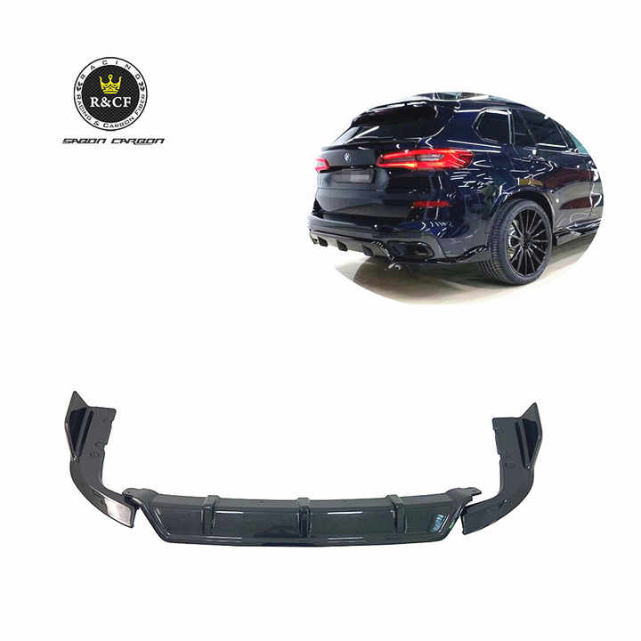 Bmw X5 (g05) Carbon Fiber Rear Bumper Diffuser Lip & Body Kit Oem