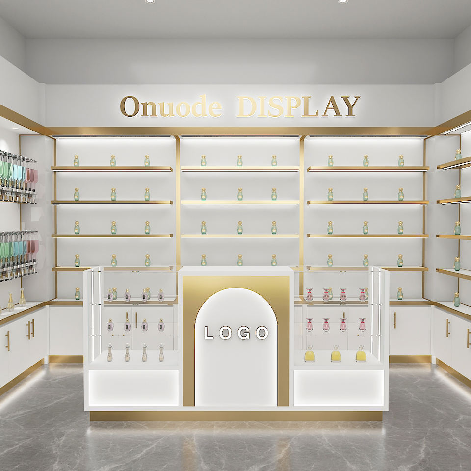 Custom Perfume Display Shelf & Showcase One-Stop Store Interior Design ...