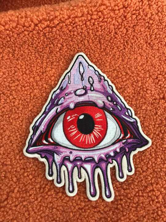 Luminous Custom Small Embroidery Logo Embroidered Insignia Patch White Glow in the Dark Patches ...