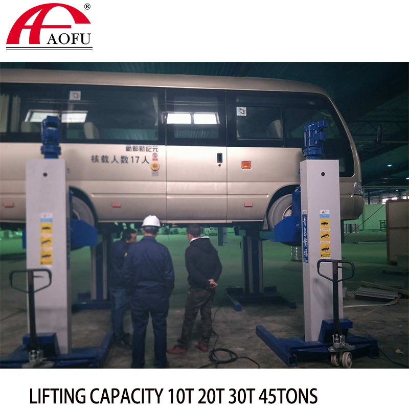 Mobile Column Vehicle Lifts Special Car Lifts for Buses and Coaches ...