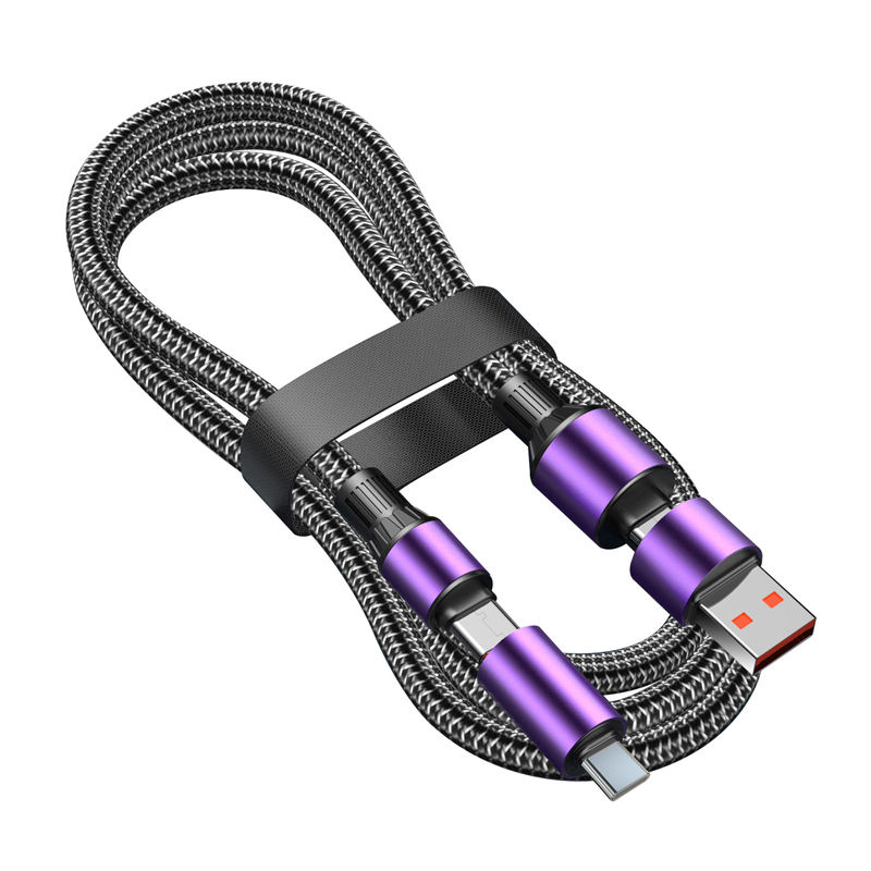 Factory Supply 100W 4-in-1 USB Type C Charge Cable Portable PD Fast USB ...