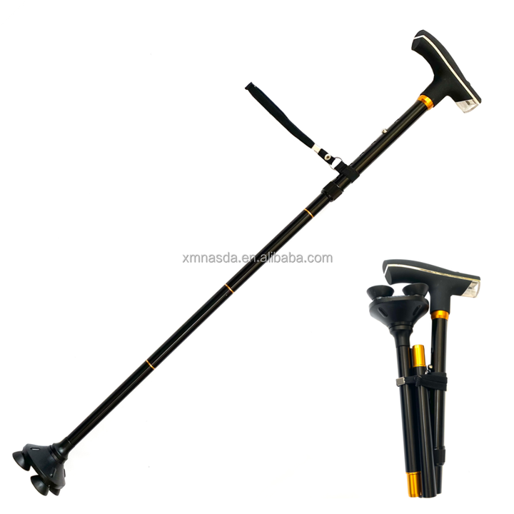 LED Foldable Walking Cane - Adjustable & Durable Support