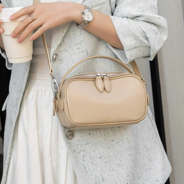 Wholesale genuine leather women's handbag Crossbody shoulder bag Simple ...