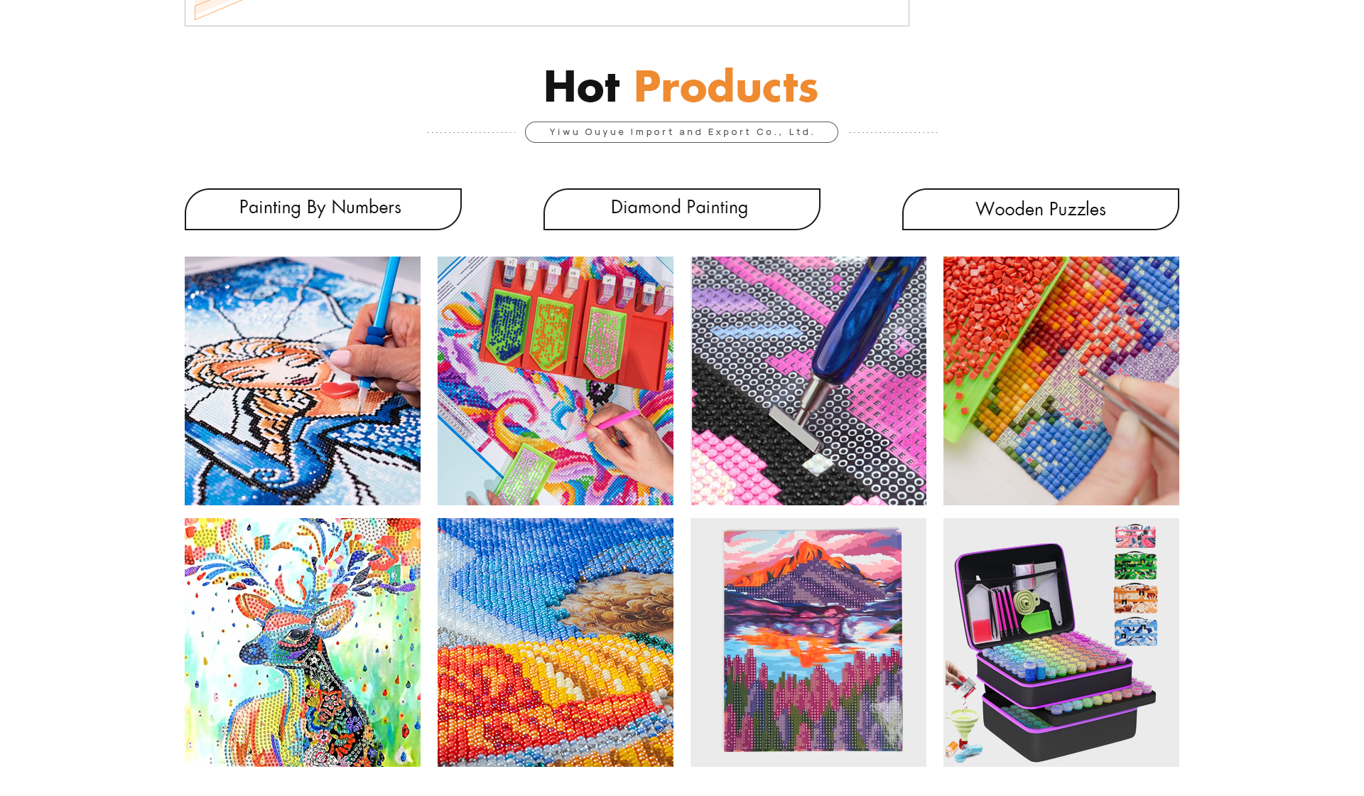 Yiwu Oyue Imp. & Exp. Co., Ltd. - Painting By Numbers, Diamond Painting