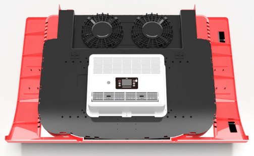 DC-2026-Solar Energy 24V Twin Cylinder Compressor Dual Electric Fan ...
