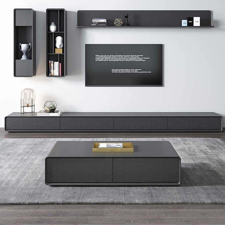 2021 Luxury Modern Home Entertainment Wall Unit - JUNCHN