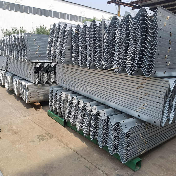 Metal Corrugated Steel W Beam Galvanized Guardrail for Highway Road ...