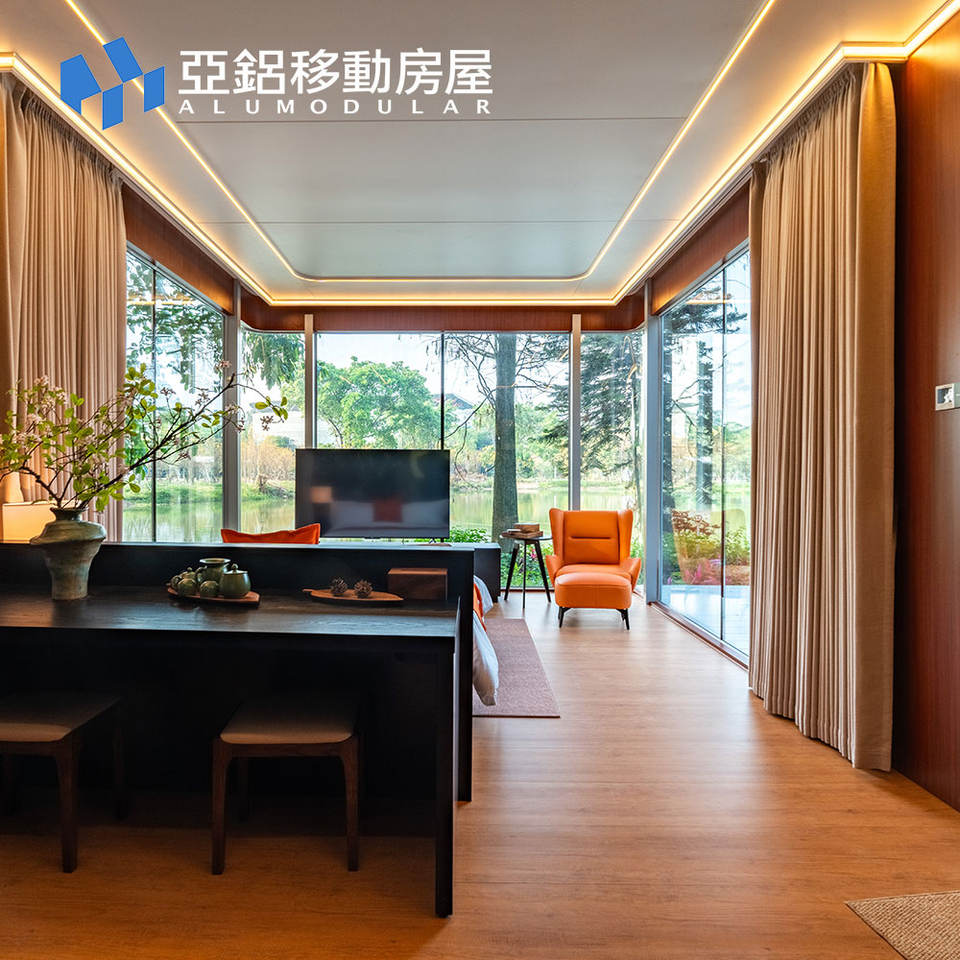 20ft Modern Prefab Modular Cabin Aluminum Cladding One-Stop Custom ...