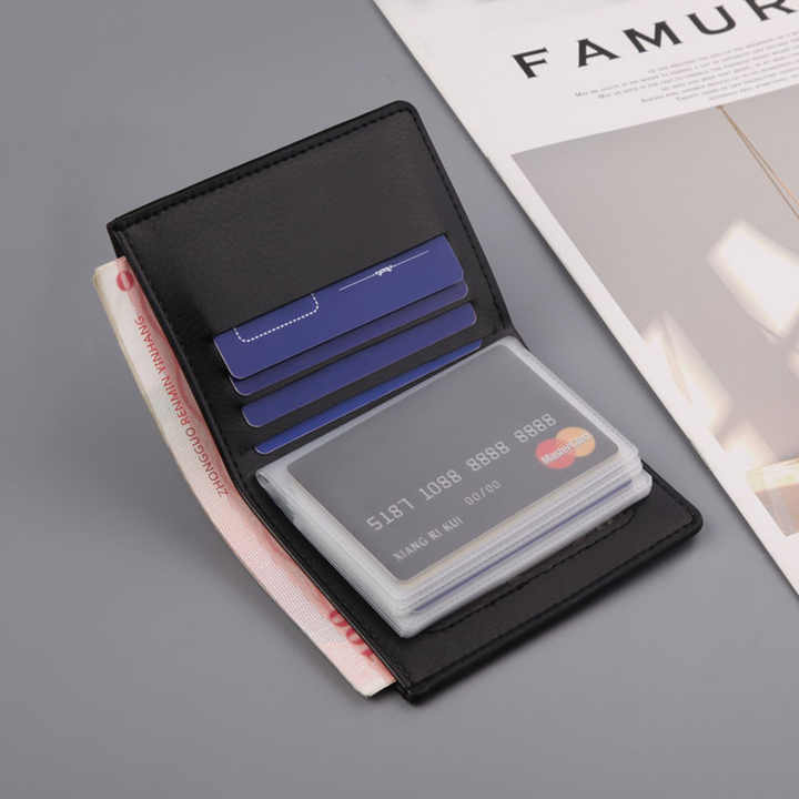 Hengsheng ID Card Leather Wallet for Men - High Quality