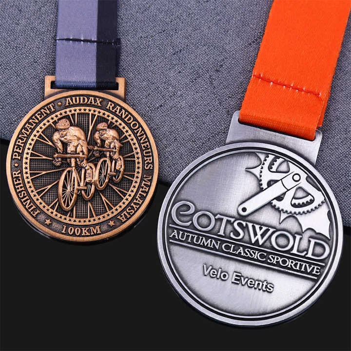 Customised Gold 5k 10K Running Swimming Football Medals
