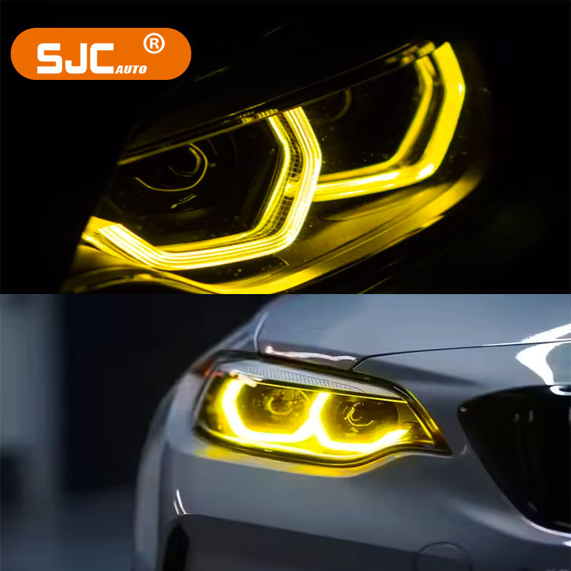 SJC Yellow White DRL Headlight for BMW 2 Series M2 F87 F22 CSL 2014 ...