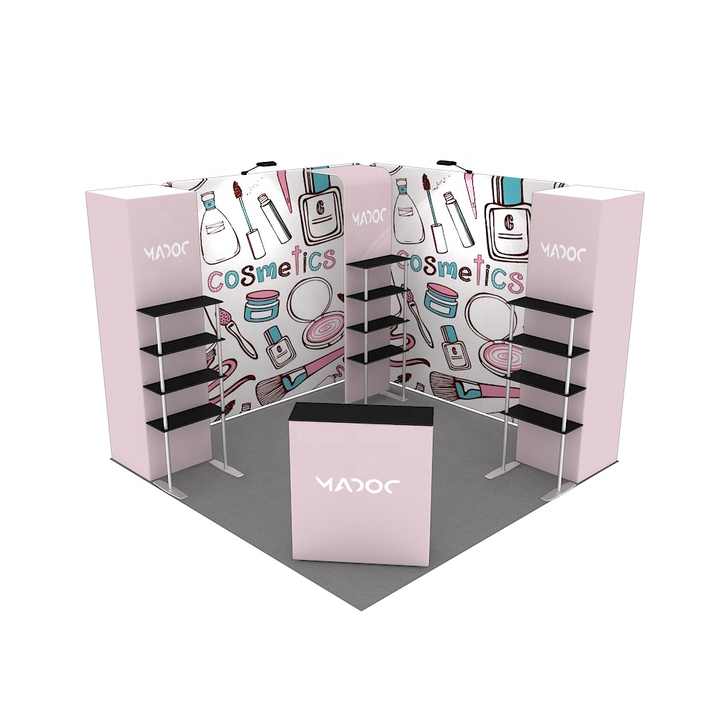 10x10ft Storage Shelves Backdrop - Trade Show Display Racks