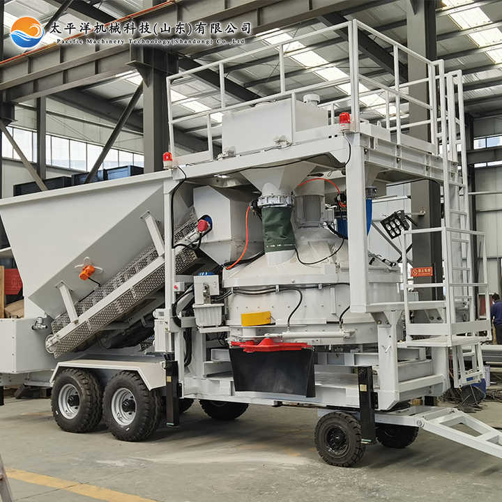 Mobile Portable Fully Automatic Cement Mixer 10 to 50 M3/h