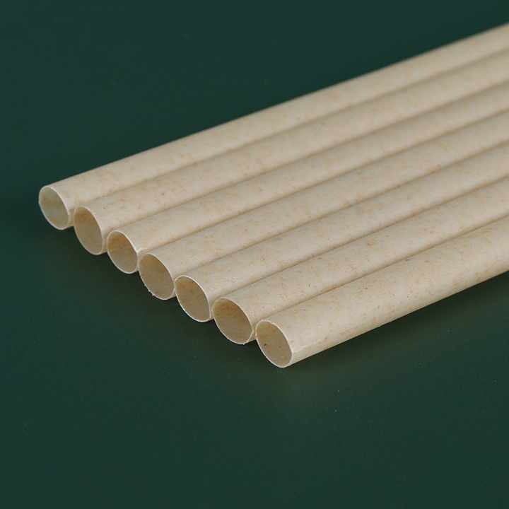 6mm 12mm No Pla Compostable Sugar Cane Bagasse Drinking Straw