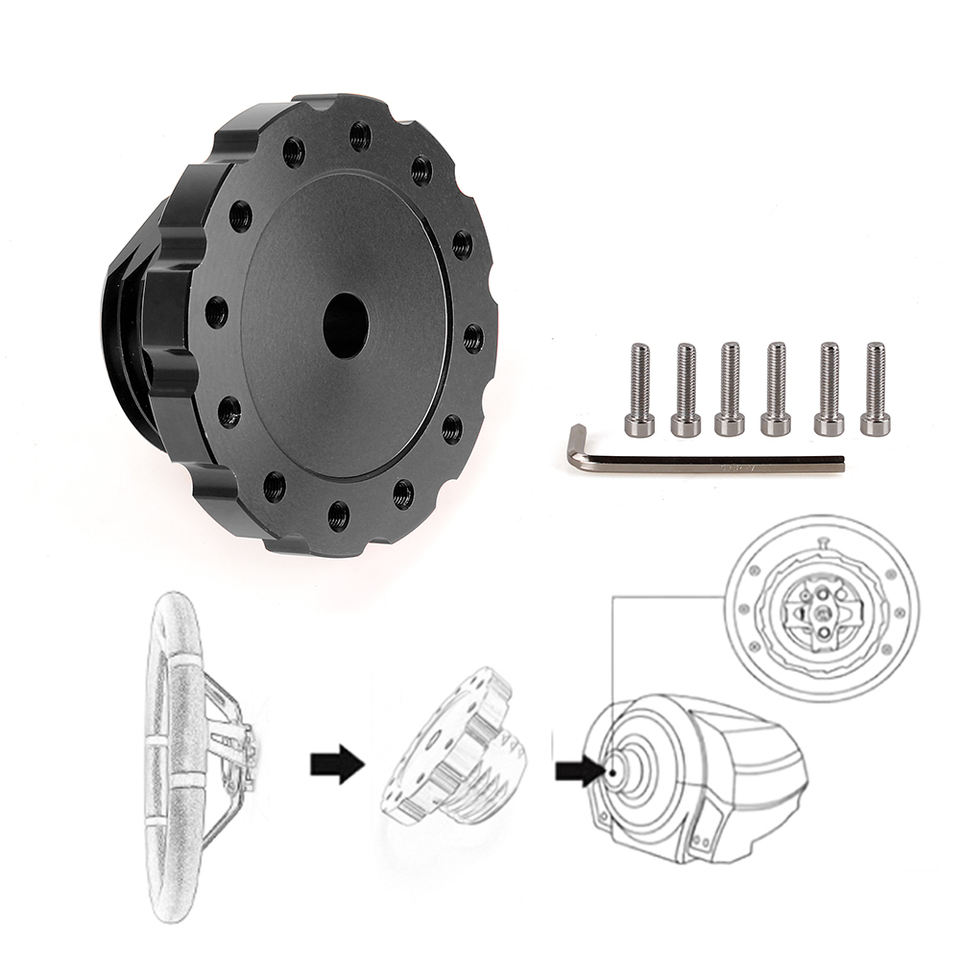 Racing Car Gaming Steering Wheel Adapter Connection Adapter Aluminum ...