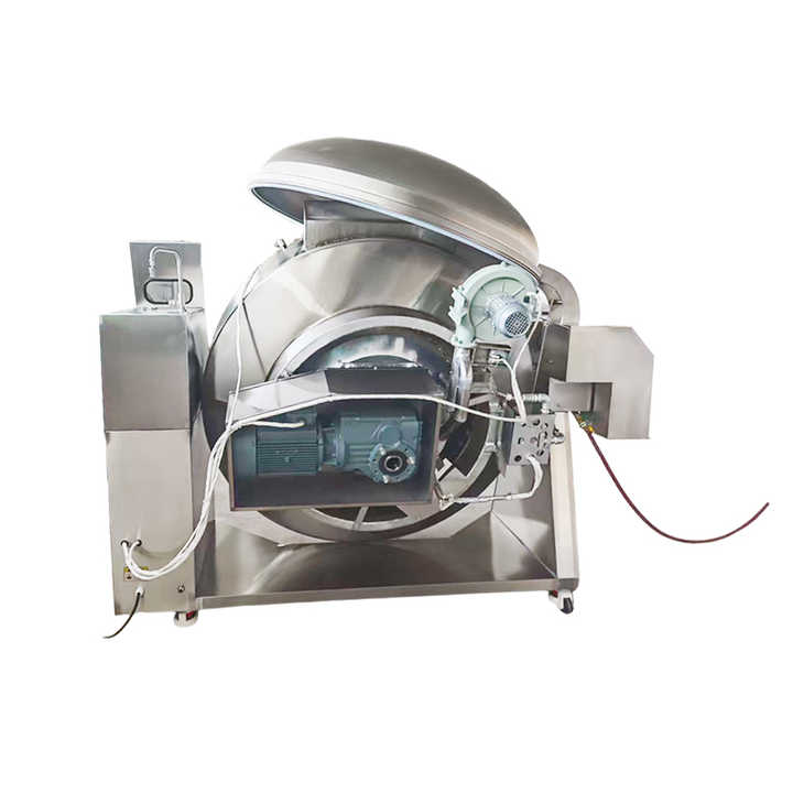 Industry 600L Cooking Machine Automatic Tilting Gas Jacketed Kettle ...