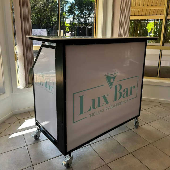 Portable Folding Bar Counter Commercial Furniture DJ Bar with LED Light ...