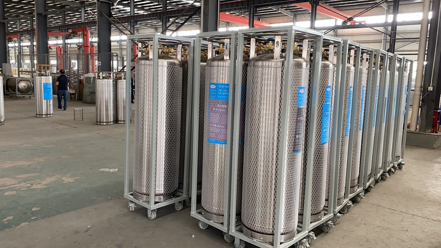 195L 1.4MPa Mobile Dewar Bottle Cryogenic Liquid Nitrogen Gas Dewar Cylinder Price Manufacturers ...