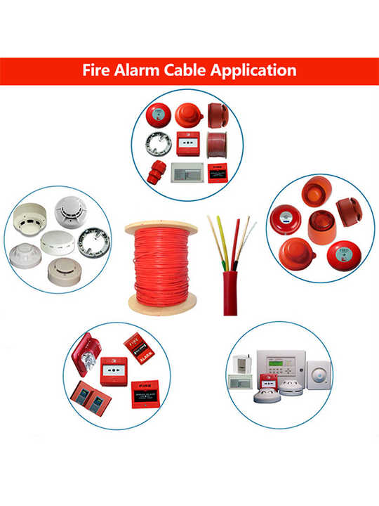 Fire Alarm Cable - 1mm Shielded, 18awg, 16awg, 1.5mm