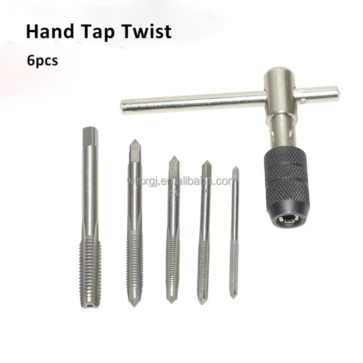 6pcs Hand Taps Factory T-Type Winger Tapping Tool Set High Hardness ...