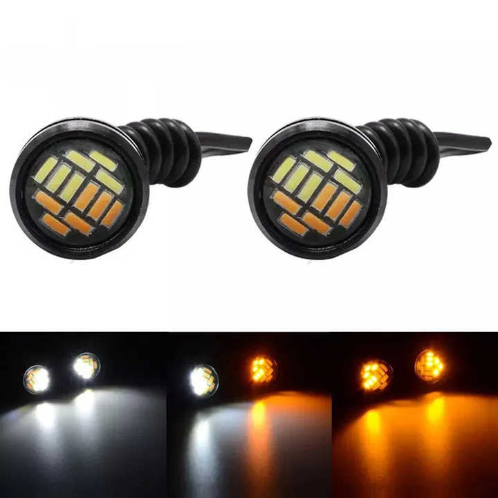 12v mini driving lights amber led eagle eye lamp Daytime Running Light ...