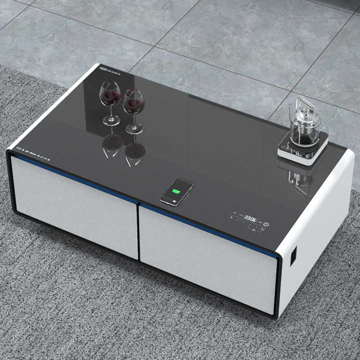 Smart Coffee Table with Refrigerator - Modern Luxury Furniture