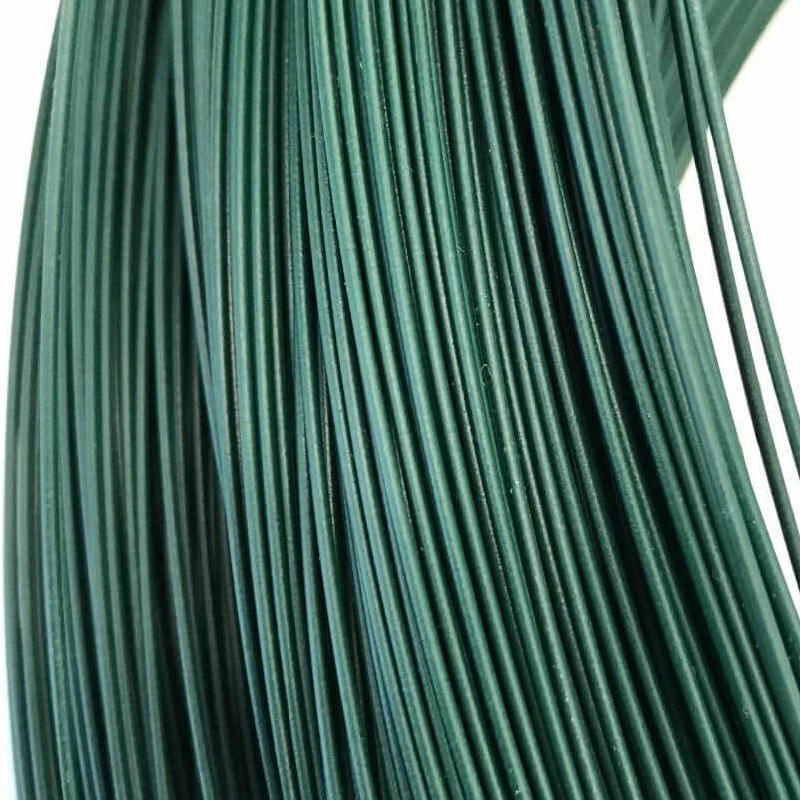 1.5mm 2mm Electrical Wire - Green Color PVC Coated Iron